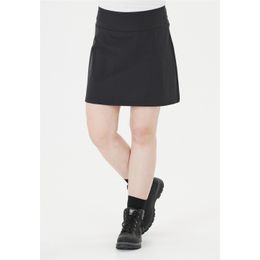 Sommerrock WHISTLER "Maura", Damen, Gr. 48, schwarz, 90% Polyamid, 10% Elasthan, unifarben, kurz, R&ouml;cke, im robusten Design f&uuml;r Outdooraktivit&auml;ten