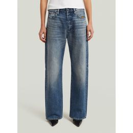 G-Star Raw Regular-fit-Jeans G-STAR "Bowey Barrel Jeans", Damen, Gr. 26, L&auml;nge 32, antique faded blau galena, Obermaterial: 95% Baumwolle, 5% Baumwolle, Jeans