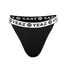 Bandeau-Bikini YEAZ "Bikini Bottom BAGATELLE", Damen, Gr. L, US, schwarz, Obermaterial: 74% Nylon NY. 26% Elasthan EL., Badehosen