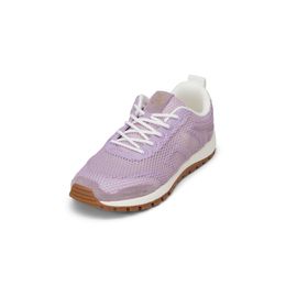 Marc O'Polo Sneaker MARC O'POLO "aus edlem Rindleder und Mesh-Einsatz", Damen, Gr. 36, dusty lavender, Obermaterial: 50% Leder, 50% Polyester, unifarben, Schuhe Sneaker