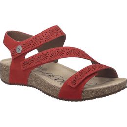Sandale Josef Seibel "Tonga 78, rot", Damen, Gr. 36, rot, Obermaterial: 100% Rindsleder Leather cow., Schuhe Sandale