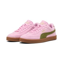 Sneaker Puma "CLUB II ERA SUEDE", Damen, Gr. 40, pink shimmer, olive gr&uuml;n, Leder, unifarben, Schuhe Sneaker, mit sportlichem Design, mit Schn&uuml;rverschluss, mit Gummilaufsohle