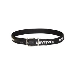 Stoffg&uuml;rtel LEVI'S KIDS "LAN LEVIS WEBBING BELT", Jungen, Gr. L (76/81), schwarz, Web, Kunstfaser, Basic, G&uuml;rtel Stoffg&uuml;rtel, UNISEX