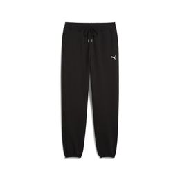 Sporthose Puma "Wardrobe Essentials Relaxed Jogginghose Herren", Herren, Gr. XS, Normalgr&ouml;&szlig;en, schwarz, Obermaterial: 100% Baumwolle. Seitentasche &ndash; Oben: 100% Baumwolle. R&uuml;cktaschenbeutel: 100% Baumwolle, unifarben, relaxed fit, Hosen Sporthose