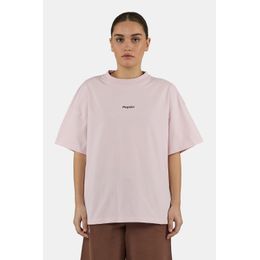 T-Shirt Pegador "Miravet Heavy Oversized Tee", Damen, Gr. M, washed powder pink, Jersey, Obermaterial: 100% Baumwolle, bedruckt, oversize normal, Rundhals, Shirts T-Shirt, Baumwolle, oversize