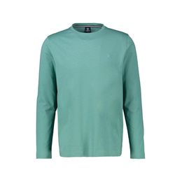 Longsweatshirt Lerros "Longsleeve in Grossen Gr&ouml;ssen", Herren, Gr. 5XL, fjord blau, 100% Baumwolle, Sweatshirts