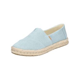 Toms Shoes Espadrille TOMS "TOMS Halbschuhe Textil", Damen, Gr. 41, blau (hellblau), Textil, Schuhe Espadrille