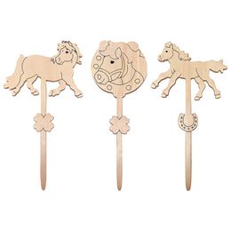 Coppenrath Pflanzstecker-Holzponys zum Bemalen