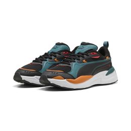 Sneaker Puma "X-Ray 4 Sneakers Erwachsene", Herren, Gr. 37,5, emerald ice schwarz vermillion gr&uuml;n orange, Obermaterial: Synthetik, Textil. Futter: Textil. Innensohle: Textil. Laufsohle: Gummi, Schuhe Sneaker
