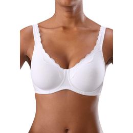 Petite Fleur B&uuml;gel-BH Damen Gr&ouml;&szlig;e 85 marine / wei&szlig;