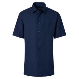 Businesshemd Venti "Venti Businesshemd Kurzarm uni", Herren, Gr. 38, Normalgr&ouml;&szlig;en, dunkelblau, 100% Baumwolle, unifarben, comfort fit, Hemden