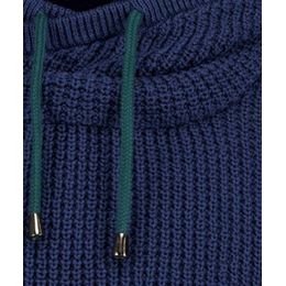Rollkragenpullover Ragman, Herren, Gr. 56, blau (mittelblau, 780), Strick, 100% Baumwolle, ohne Ausschnitt, Pullover Rollkragenpullover