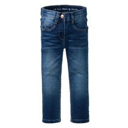 Skinny-fit-Jeans STACCATO "MIA", M&auml;dchen, Gr. 92, Normalgr&ouml;&szlig;en, blau (mittelblau), Oberstoff: 70% Baumwolle, 28% Polyester, 2% Elasthan., kontrastfarbene Details, unifarben mit Farbeinsatz, Basic, skinny fit, Jeans, Slim Fit