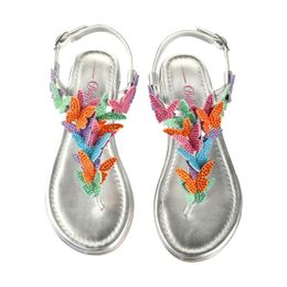 Trainingsschuh Buffalo "Buffalo CAPRI BUTTERFLY GLAM", Damen, Gr. 36, silber, multi, Polyurethan, Schuhe