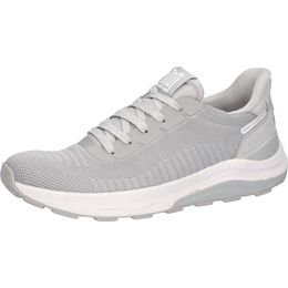 Waldl&auml;ufer Sneaker WALDL&Auml;UFER "H-CARL", Herren, Gr. 7,5 (41), hellgrau, Synthetik, Textil, unifarben, Schuhe Sneaker, Freizeitschuh, Halbschuh, Schn&uuml;rschuh in veganer Verarbeitung, H-Weite