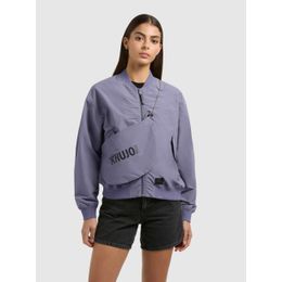 Blouson Khujo "FACEE", Damen, Gr. L, misty blau, Web, 100% Nylon, unifarben, regular fit, eingesetzt Rippb&uuml;ndchen, Jacken Blouson
