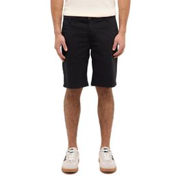 Shorts Mustang "Herren Style Brad Chino Shorts", Herren, Gr. 34, 4185 schwarz, Web, 98% Baumwolle, 2% Elasthan, unifarben, straight fit, Hosen Shorts