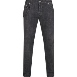 Bequeme Jeans 2Y Premium "2Y Premium Herren 2Y Skinny Fit Jeans", Herren, Gr. 34, Normalgr&ouml;&szlig;en, schwarz, 97% Baumwolle, 3% Elasthan, unifarben, Jeans
