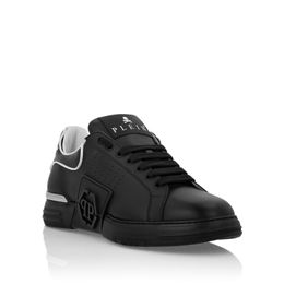 Sneaker Philipp Plein "Hexagon", Herren, Gr. 39, Normalschaft, 0202, schwarz, schwarz, Schuhe Sneaker