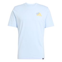 adidas Sportswear Funktionsshirt 'Food Grilled Cheese' Herren Gr&ouml;&szlig;e S marine / hellblau / gelb / wei&szlig;