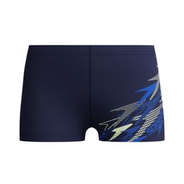 Badehose Speedo "Medley Logo Aquashort" Gr. 164, nvy, blu, Badehosen, 164 (158), N-Gr, Obermaterial: 80% Nylon, 20% Elasthan, Badehose, f&uuml;r Kinder und Jugendliche, mit Frontfutter, mit internem Kordelzug