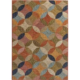 Teppich HEINE HOME Gr. 4, bunt (rot, marine, gemustert), B:160cm H:7mm L:223cm, Kunstfaser, Polyester, Teppiche, Teppich