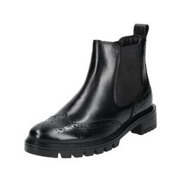 Stiefelette Ara "Ara Stiefelette Leder/Textil", Damen, Gr. 37,5, schwarz, Leder, Textil, Schuhe Stiefelette