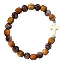 Perlenarmband mit Kreuz