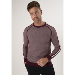 Rundhalspullover FELIX HARDY "Basic-Pullover mit Rundhalsausschnitt", Herren, Gr. L, hell bordeaux, 100% Baumwolle, Pullover Rundhalspullover