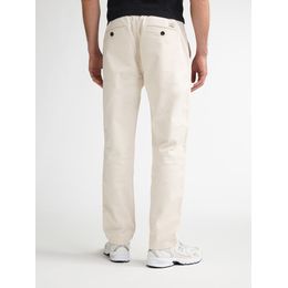 Chinohose PETROL INDUSTRIES "Men Non Denim Chino", Herren, Gr. L (40), N-Gr, seashell, Web, Obermaterial: 97% Baumwolle, 3% Elasthan, unifarben, gerade, unten schmal lang, Hosen Chinohose, mit Tunnelzug