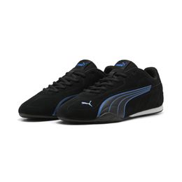Sneaker Puma "Puma Catch Sneakers Erwachsene", Damen, Gr. 37,5, schwarz racing blau, Obermaterial: Textil, Kuhleder, Synthetik. Futter: Textil. Innensohle: Textil. Laufsohle: Gummi, Schuhe Sneaker