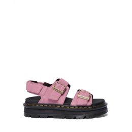 Sandale Dr. Martens "Zebzag", Damen, Gr. 41, rosa, Leder, Schuhe Sandale, Plateau, Sandalette, Sommerschuh mit typisch gelber Rahmennaht