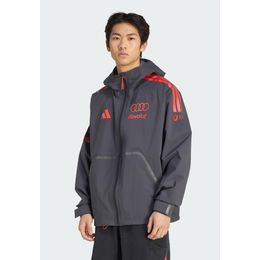 adidas Performance Sportjacke 'Audi Formula One Team Mechanics' Herren Gr&ouml;&szlig;e S rot / schwarz
