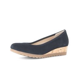 Keilpumps Gabor "Keilpumps", Damen, Gr. 40,5, blau, Schuhe
