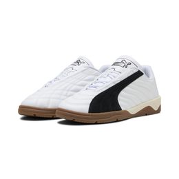 Sneaker Puma "Puma Tifosi Calcio Sneakers Erwachsene", Herren, Gr. 42, wei&szlig; schwarz, Obermaterial: Synthetik, Textil, Kuhleder. Futter: Textil. Innensohle: Textil. Laufsohle: Gummi, Schuhe Sneaker
