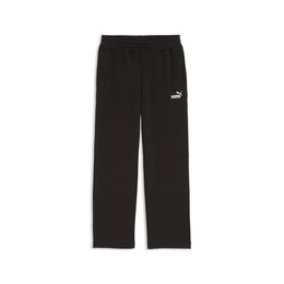 Sporthose Puma "Essentials No.1 Logo Relaxed Hose Herren", Herren, Gr. XS, Normalgr&ouml;&szlig;en, schwarz, Obermaterial: 68% Baumwolle, 32% Polyester. Tasche &ndash; Oben: 100% Baumwolle, unifarben, relaxed fit, Hosen Sporthose