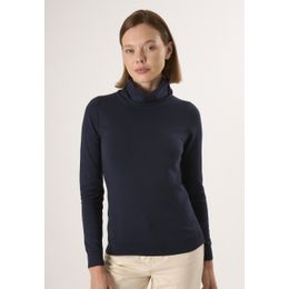 Rollkragenpullover FELIX HARDY "Rollkragenpullover", Damen, Gr. S, navy, 100% Baumwolle, Pullover Rollkragenpullover