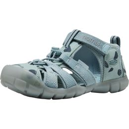 Sandale Keen "SEACAMP II CNX", Jungen, Gr. 39, ice blau, Synthetik, Schuhe Sandale