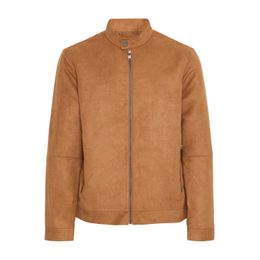 !Solid Lederjacke SOLID "Lederjacke SDVamosa", Herren, Gr. L, braun (toffee), Obermaterial: 100% Polyester PES., Jacken