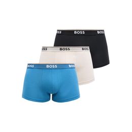BOSS Boxershorts Herren Gr&ouml;&szlig;e L creme / royalblau / schwarz / wei&szlig;