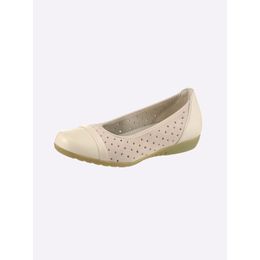 Ballerina Casual Looks, Damen, Gr. 36, champagner, Glattleder, Nubukleder, Veloursleder, Schuhe Ballerina