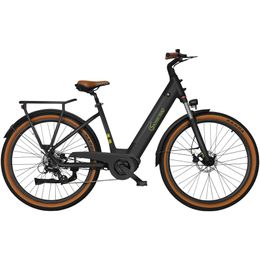 E-Bike SACHSENRAD "C5 mit Diebstahlsicherung" Gr. 45, schwarz, Elektrofahrr&auml;der, 45cm, 27,5 Zoll (69,85cm), TFT Farb-LCD-Display, Fahrmodus Pedelec, LED-Frontlicht, Alarmanlage, Topseller