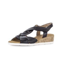 Keilsandalette Gabor "Keilsandalette", Damen, Gr. 40, schwarz, Schuhe