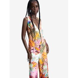 Desigual Jumpsuit Damen Gr&ouml;&szlig;e M lila / orange / rosa / rubinrot