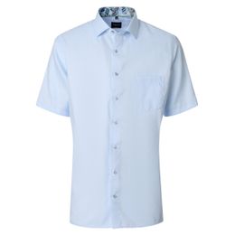 Businesshemd Venti "Venti Businesshemd Kurzarm uni", Herren, Gr. 40, Normalgr&ouml;&szlig;en, blau (hellblau), 100% Baumwolle, unifarben, schmal, Hemden
