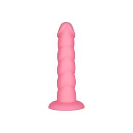 EIS Gerippter Dildo aus Silikon, 20 cm