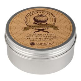 Lumunu Deluxe Massagekerze mit Bratapfel Duft, 100 g
