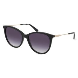 Longchamp LO746S | Unisex-Sonnenbrille | Fassung: Vollrand, Butterfly, Kunststoff, Schwarz | Glasfarbe: Grau