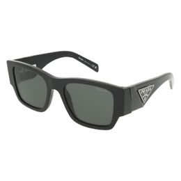Prada 0PR 10ZS | Herren-Sonnenbrille | Fassung: Vollrand, Quadratisch, Acetat, Schwarz | Glasfarbe: Grau