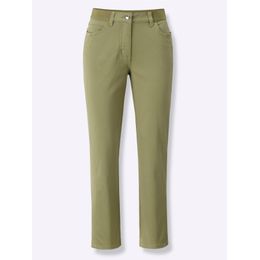 WITT Damen 7/8-Hose in 5-Pocket-Form, schilf, Gr&ouml;&szlig;e 44
